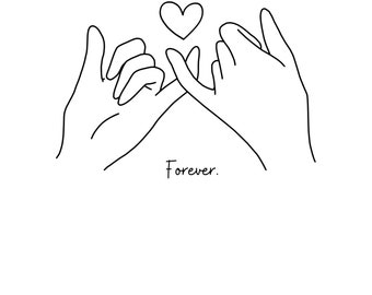 Pinky Promise SVG, Love Couple Svg for Shirts, Couple Svg Cricut Cut ...
