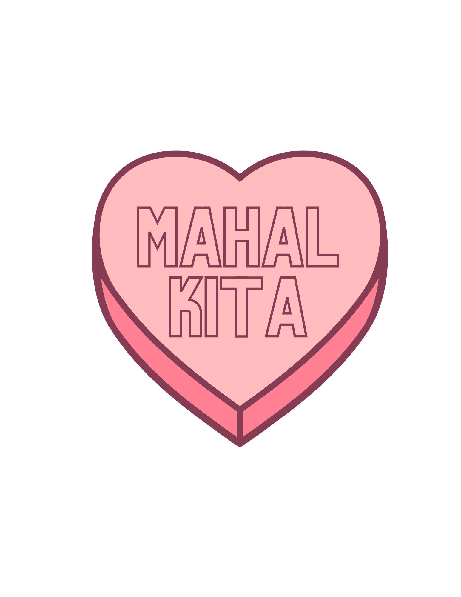 Mahal Kita Filipino Candy Heart SVG - Etsy
