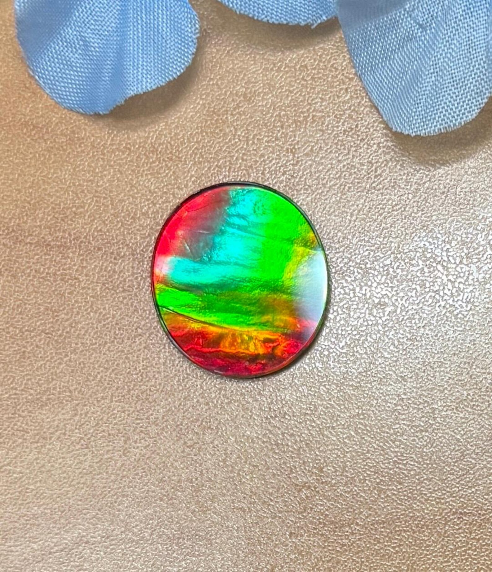 AAA Ammolite Triplet Gemstone: 22x20 Mm Canadian Gem - Etsy Canada