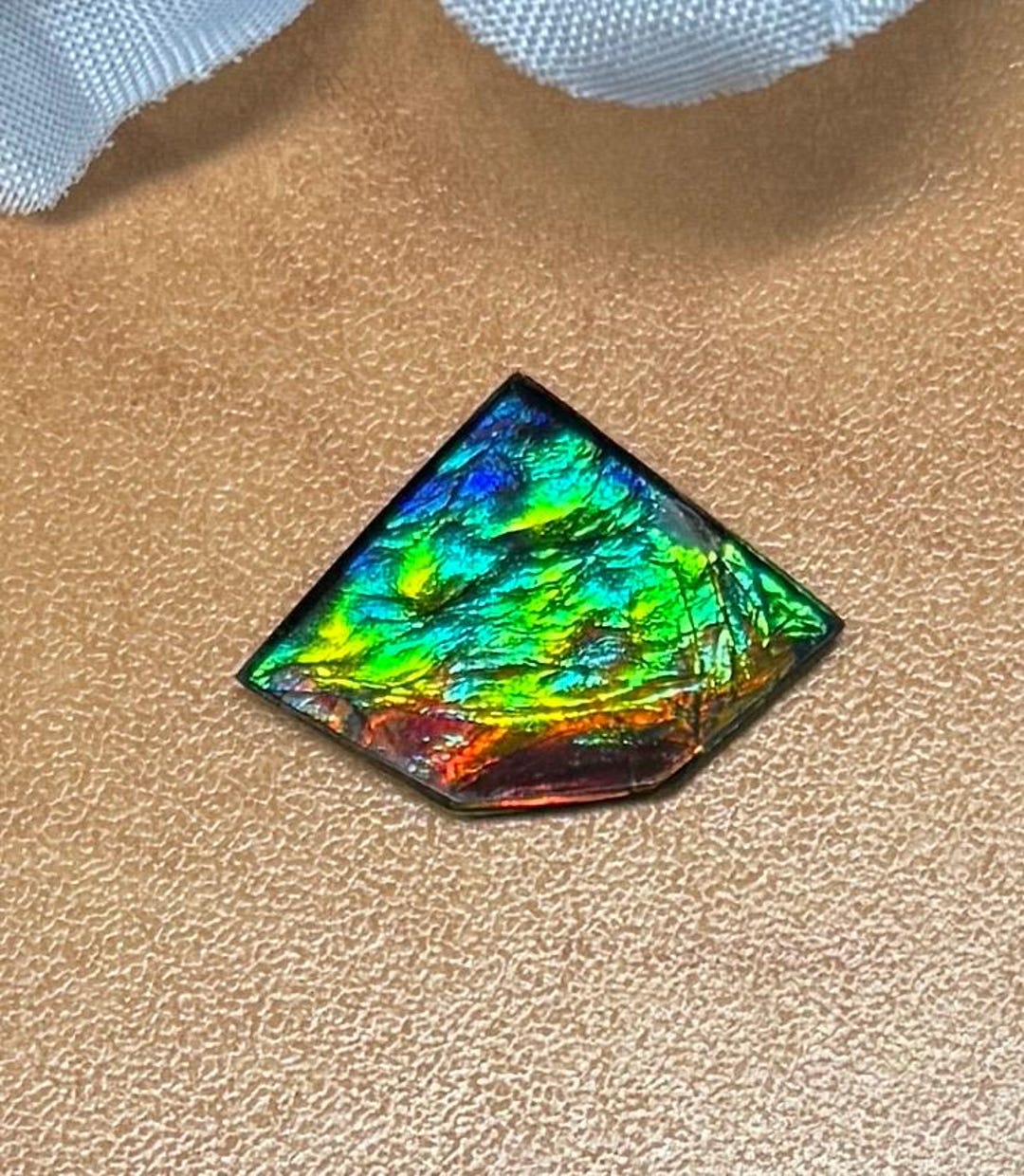 Ammolite Flower Triplet AAA Gemstone: 25x17mm - Etsy
