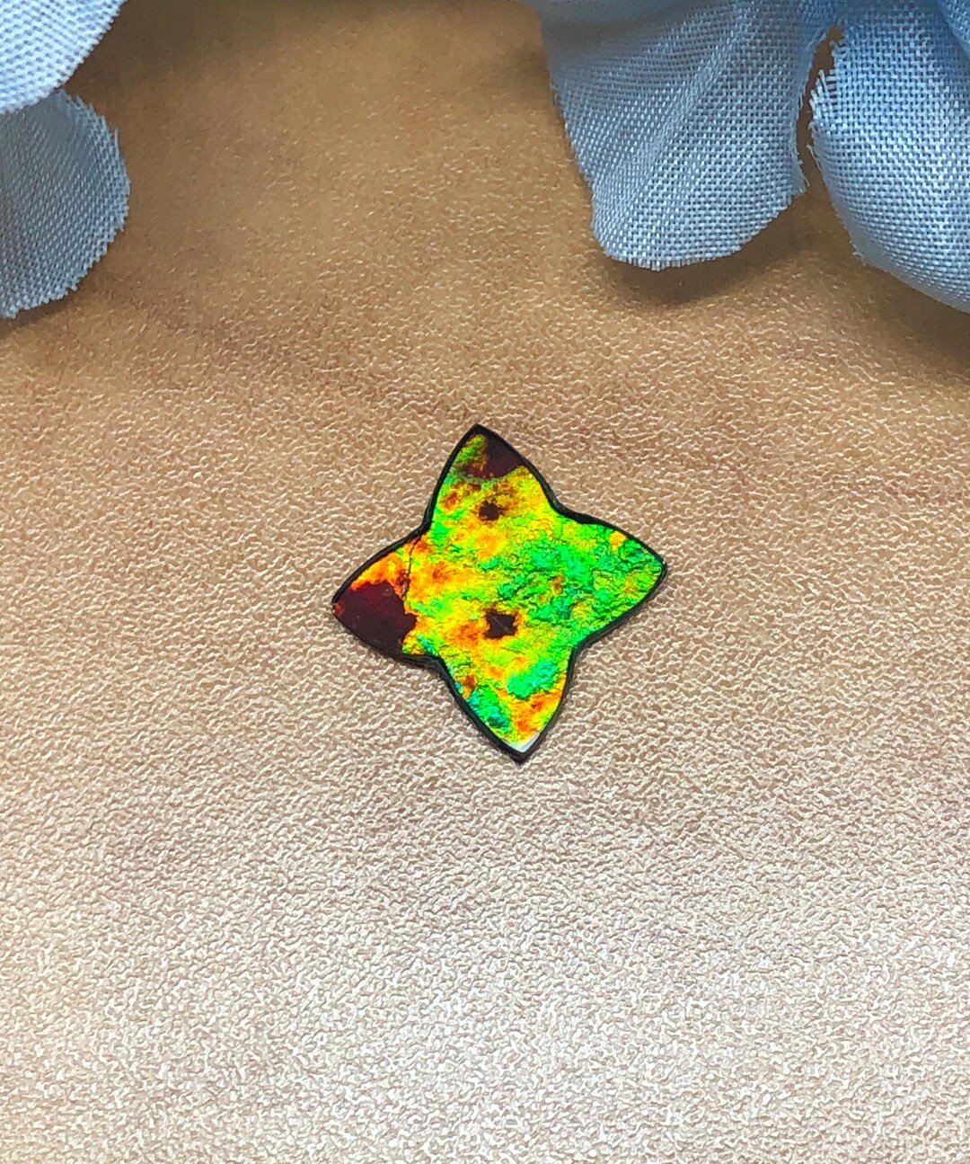 Ammolite Triplet Gemstone: Star Shape, 21x21 Mm - Etsy