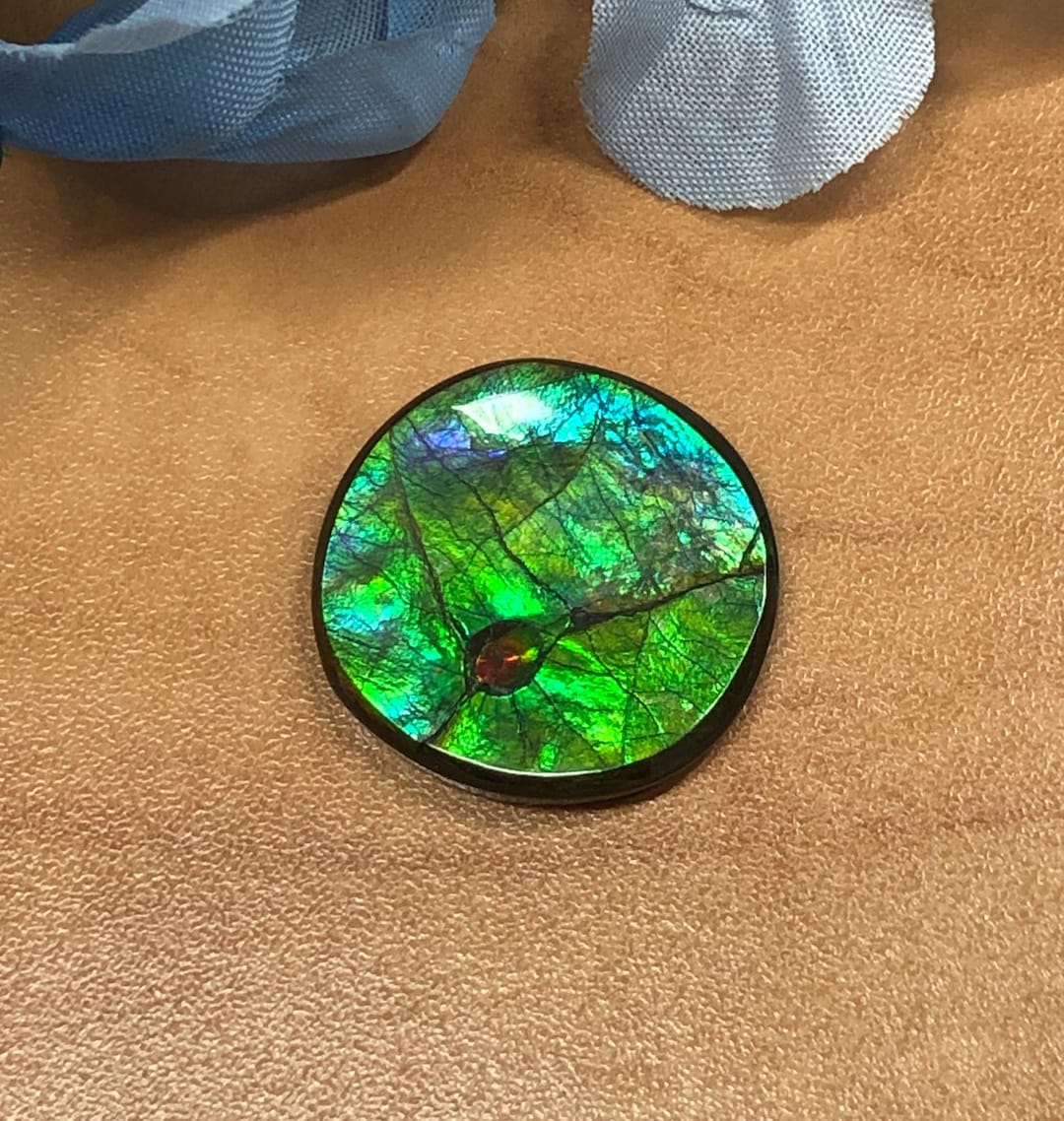 Ammolite Gemstone: 3D Free Form Green, Blue - Etsy