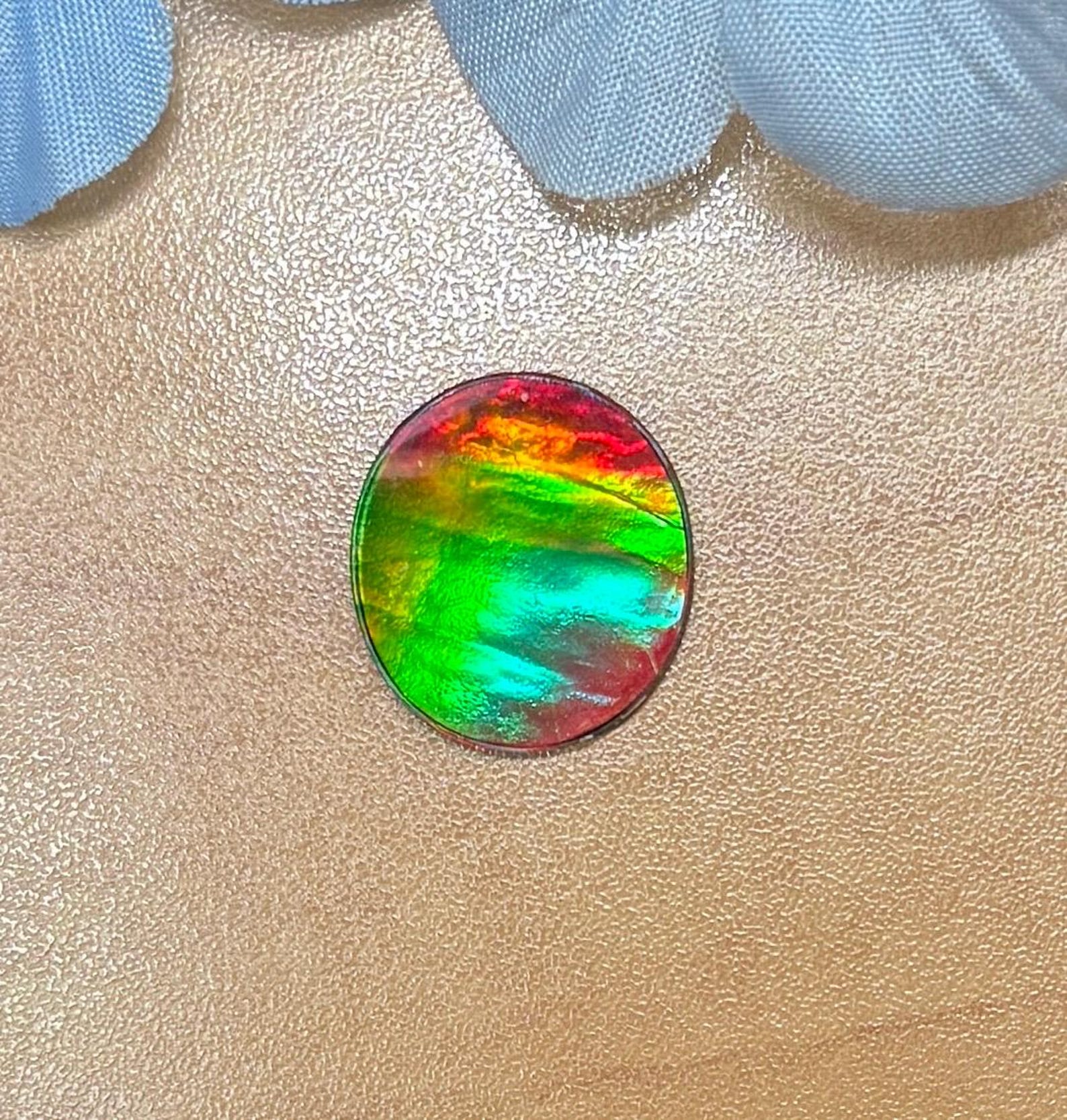 AAA Ammolite Triplet Gemstone: 22x20 Mm Canadian Gem - Etsy Canada