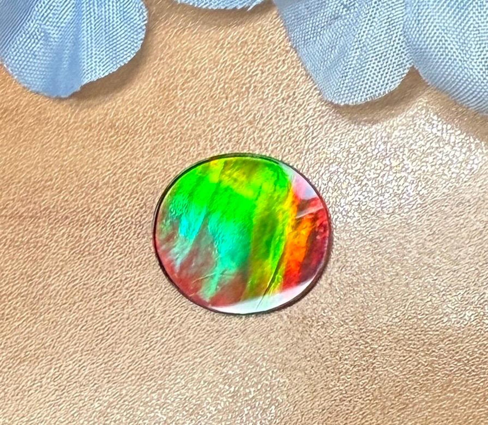 AAA Ammolite Triplet Gemstone: 22x20 Mm Canadian Gem - Etsy Canada