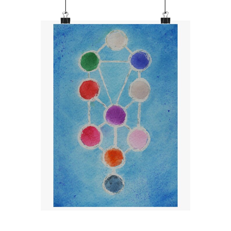 Kabbalah Tree of Life Original Art Print - Etsy