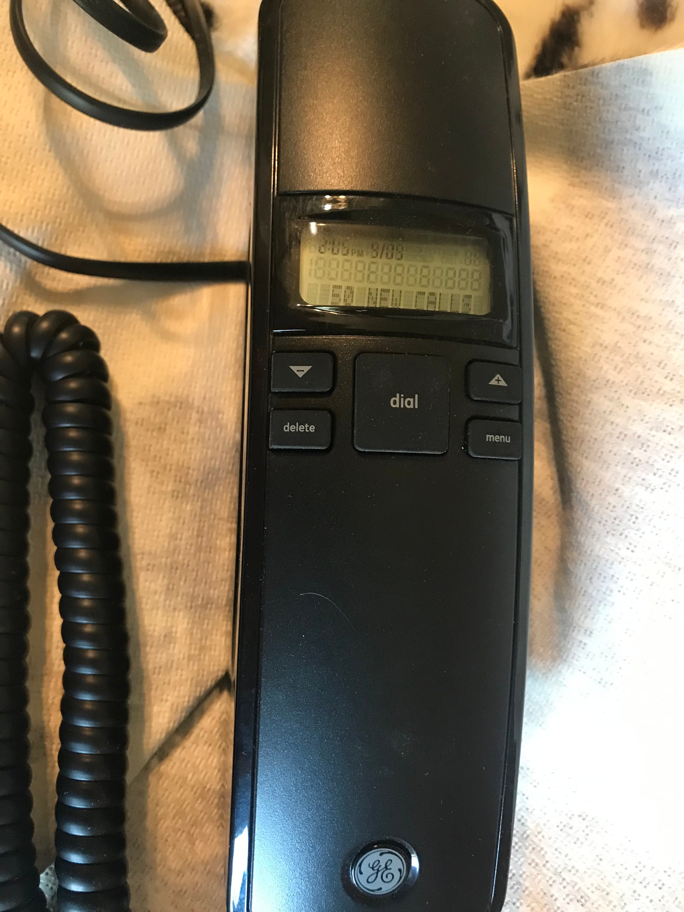 Black GE Landline Phone. Wall Mount or Table Top. - Etsy