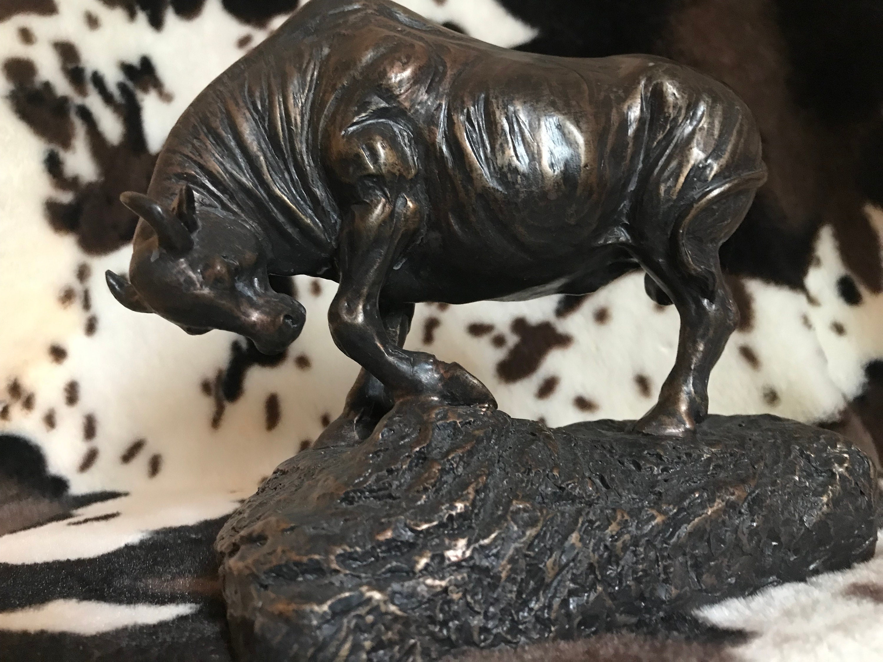 Bull Statue Merrill Lynch Bull. 6 1/2in Tall - Etsy