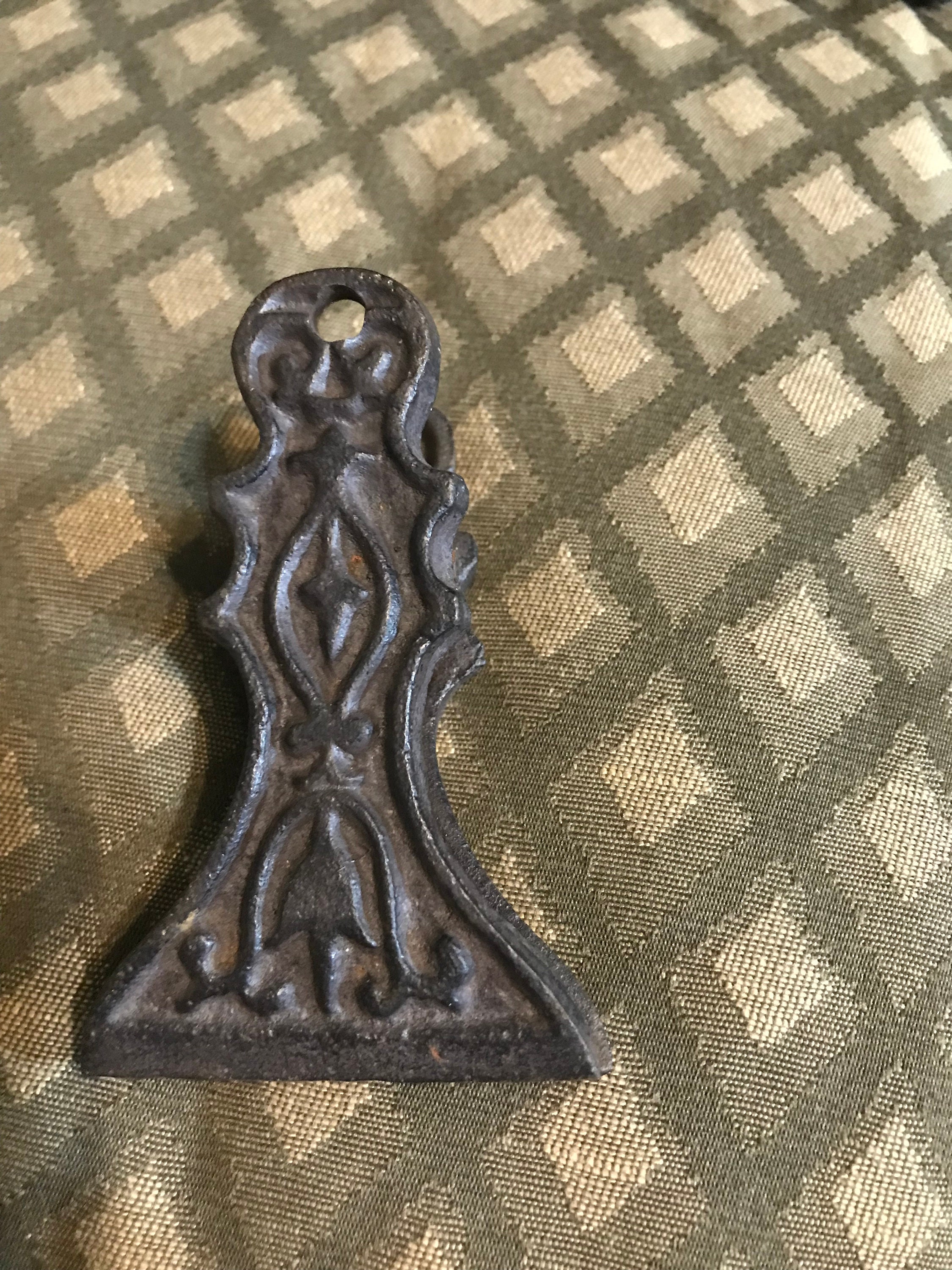 Victorian Cast Iron Note Holder - Etsy