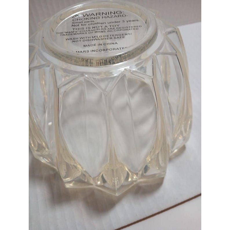 M&M Vtg Plastic Candy Dish Bowl W/lid Red and Yellow - Etsy