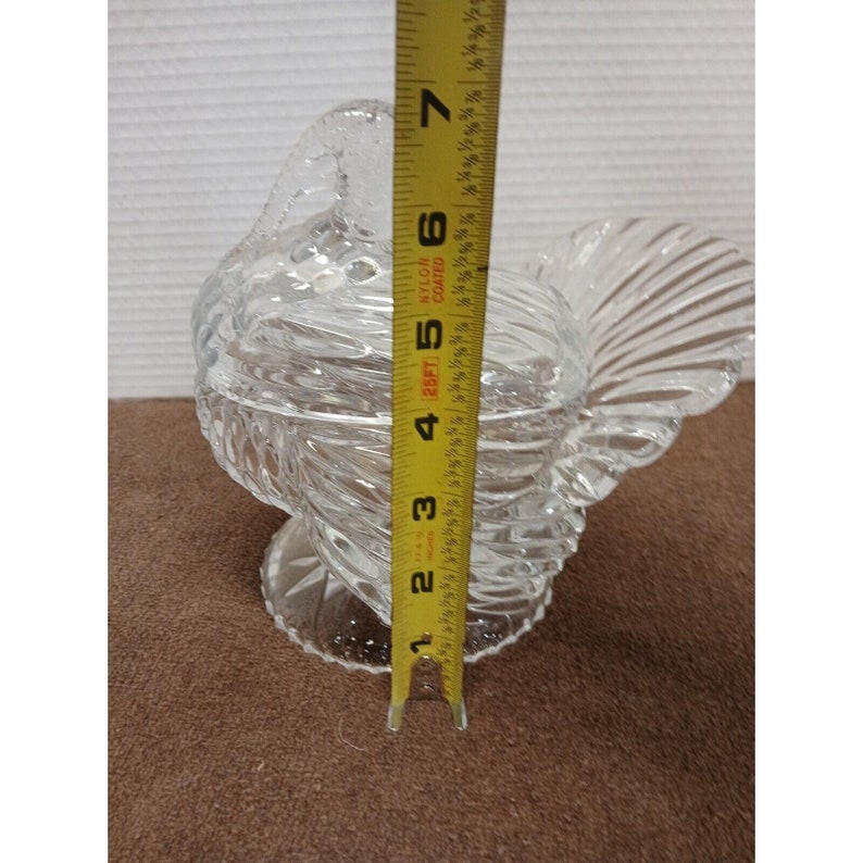 Shannon Designs of Ireland Lead Crystal Turkey Lidded Candy Dish Czech ...
