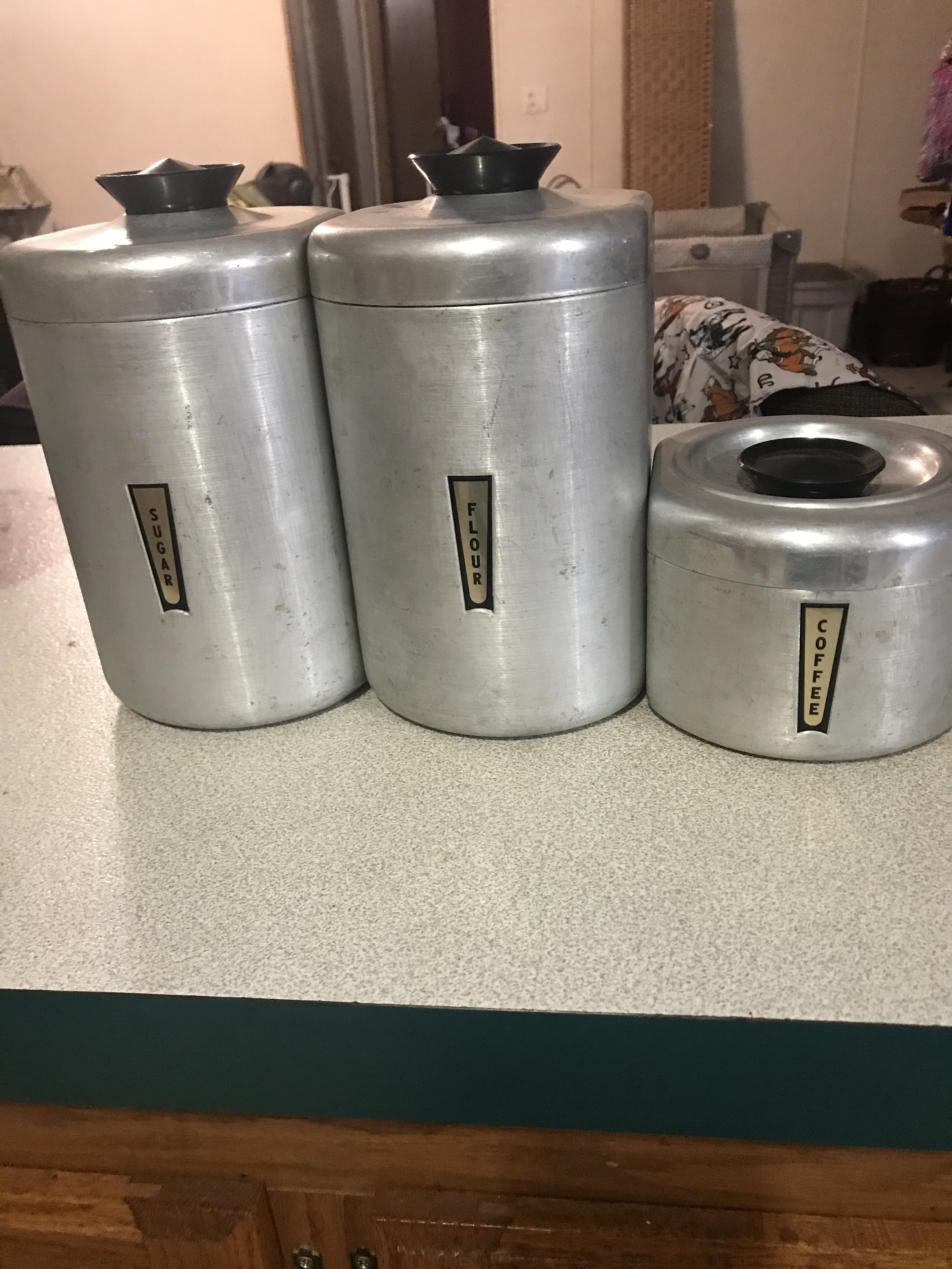 Vintage Aluminum Kromex Canisters 1950s - Etsy