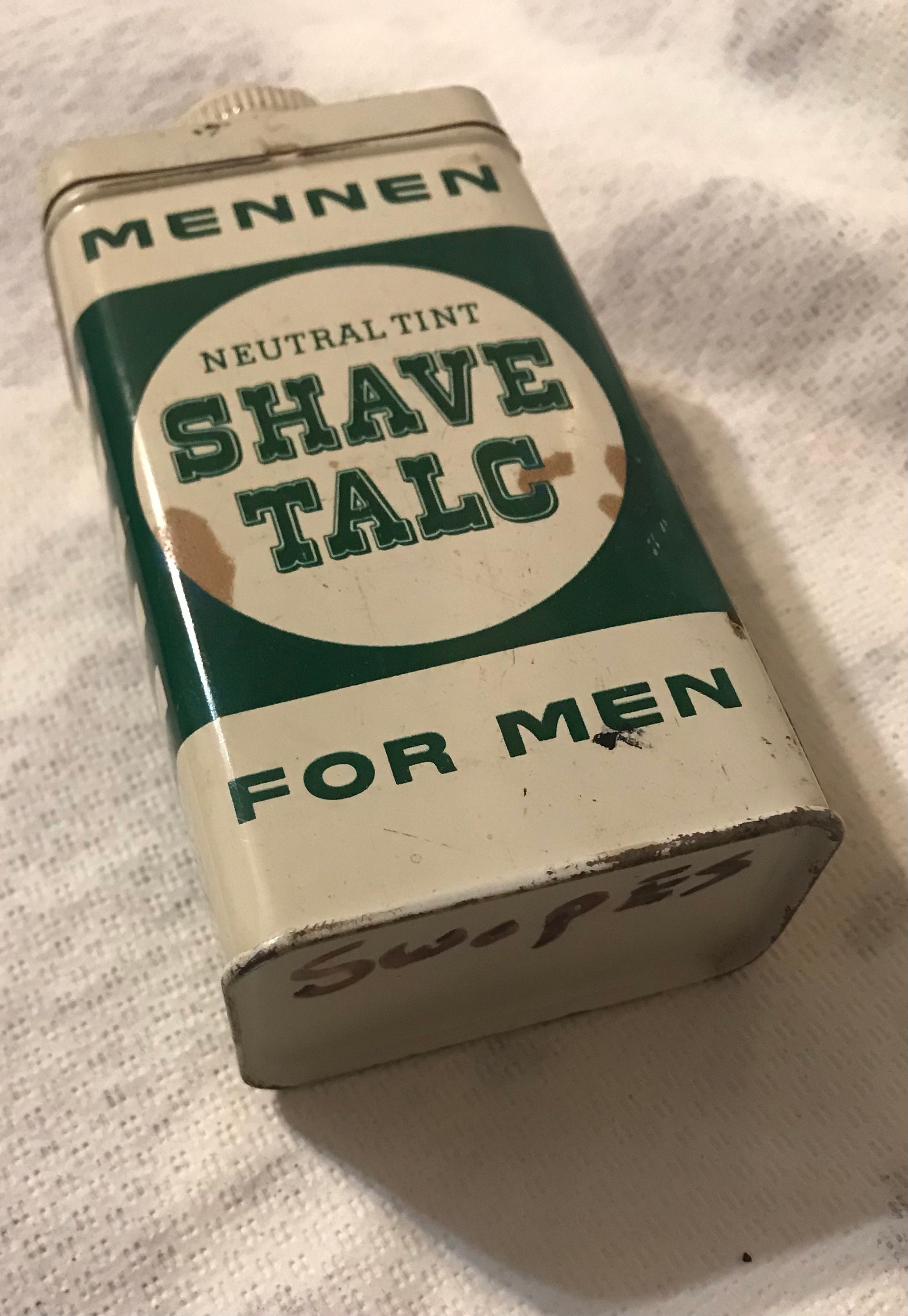 Mennens Shave Talc for Men Vintage Tin - Etsy
