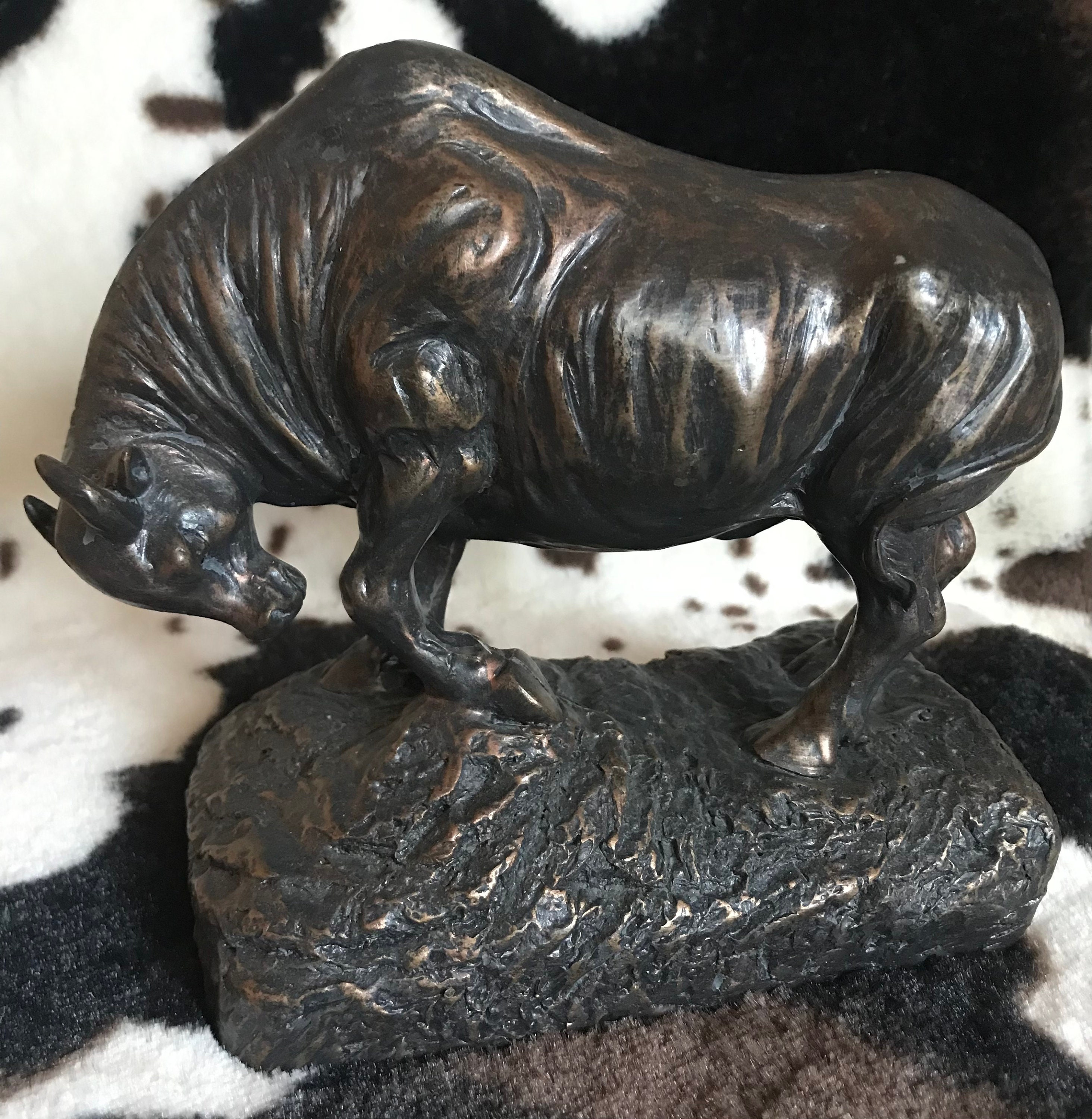 Bull Statue Merrill Lynch Bull. 6 1/2in Tall - Etsy