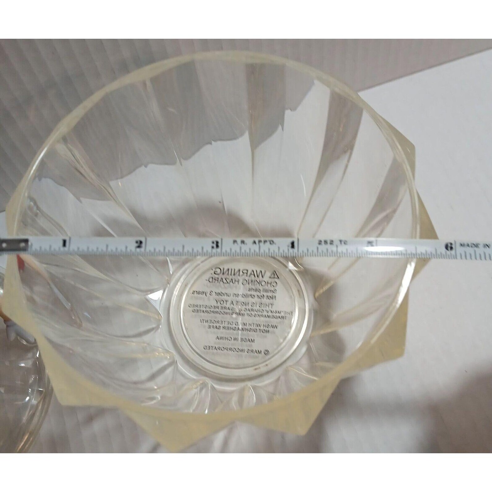 M&M Vtg Plastic Candy Dish Bowl W/lid Red and Yellow - Etsy