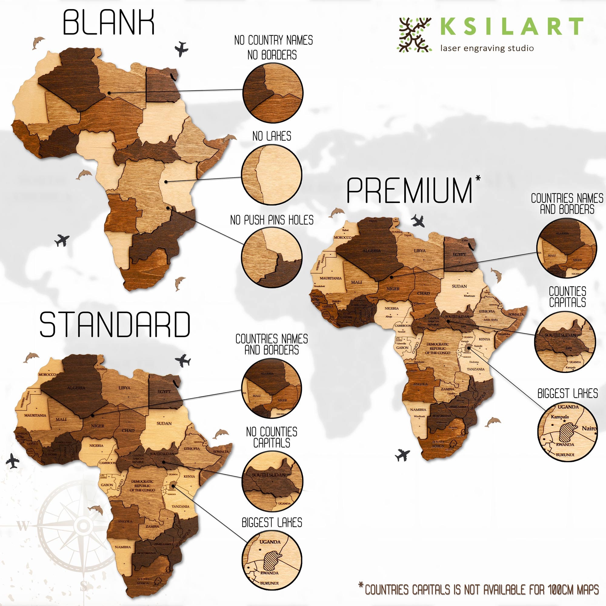 3D Wooden World Map Housewarming Gift Wall Art Travel Map - Etsy