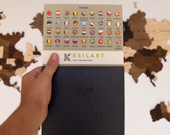 Pins Wooden for World Map Gift for Her World Map Push Pin Location ...