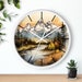 Grand Teton National Park Clock. Wooden Wall Clock, Silent Wall Clock ...