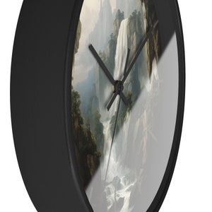 Secret Waterfall Clock | Wooden Wall Clock | Silent Wall Clock | Clock ...