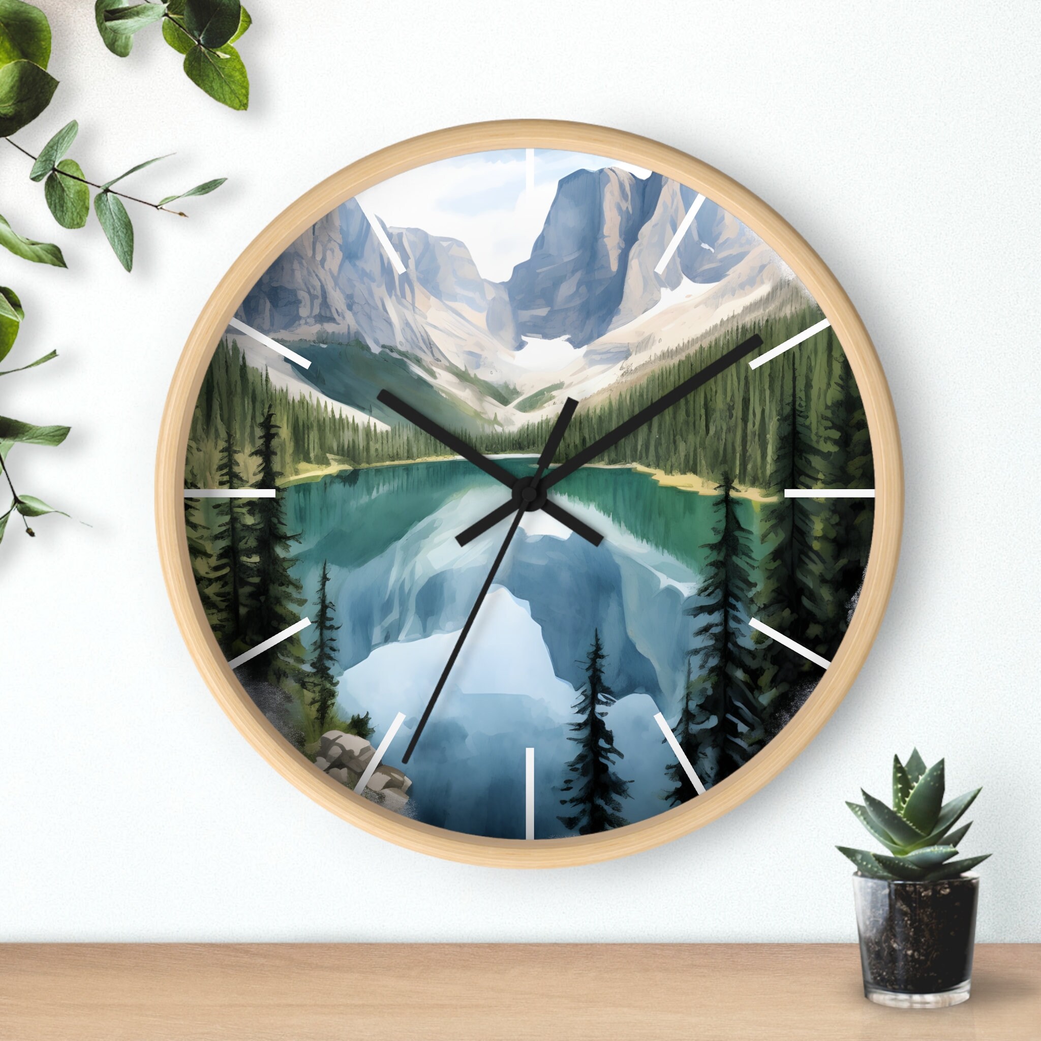 Yoho National Park Clock. Canadian National Park Series, Wooden Wall ...