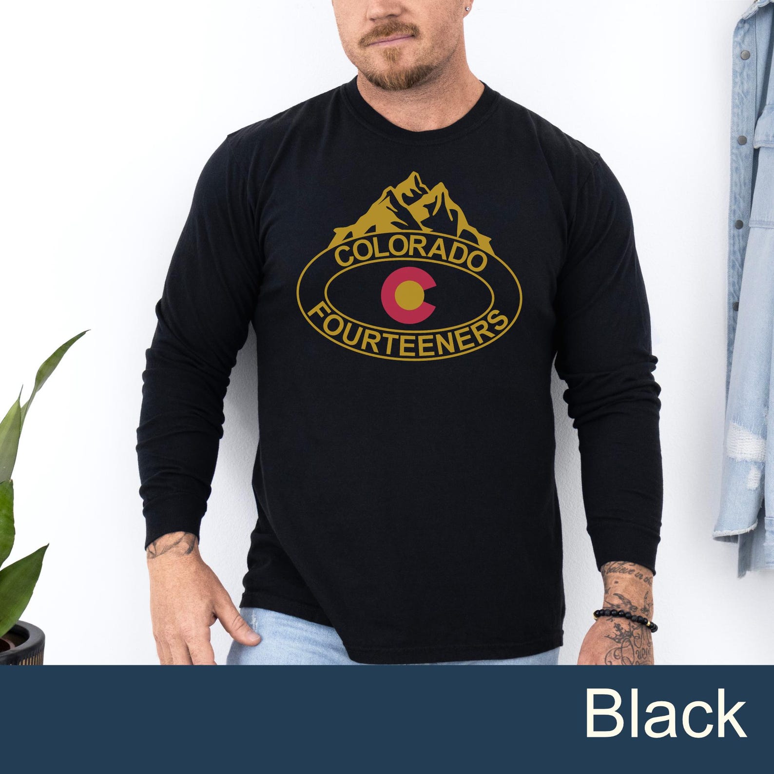 Colorado 14ers Checklist Long Sleeve Tee, Garment-dyed T Shirt ...
