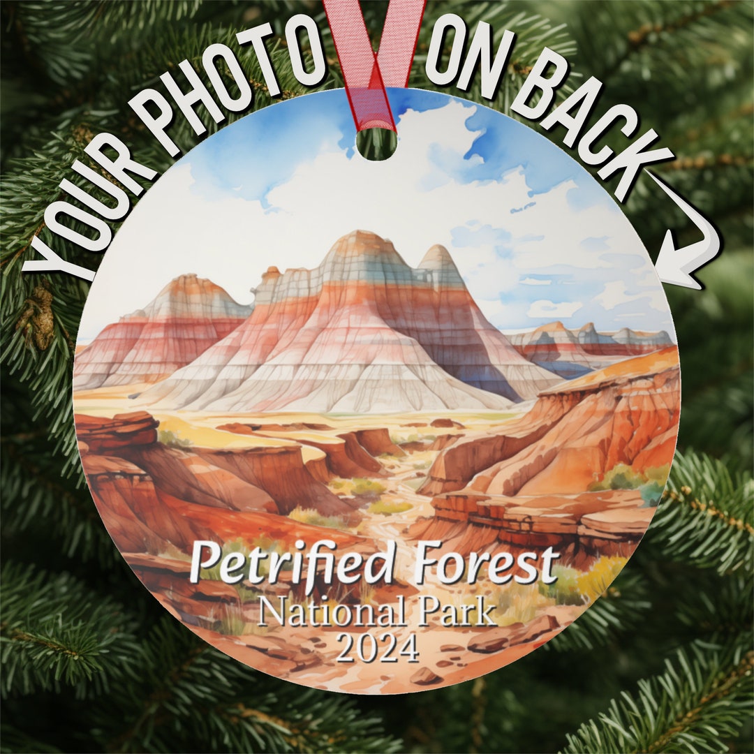 Custom Petrified Forest National Park Ornament, Personalized Photo ...