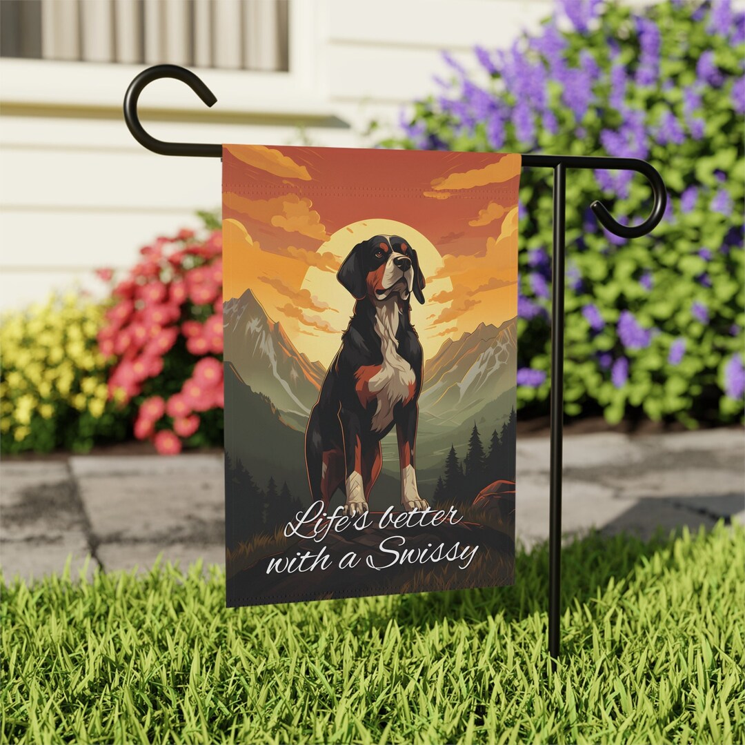 PERSONALIZED Swissy House or Garden Flag, Your Favorite Hiking Buddy ...