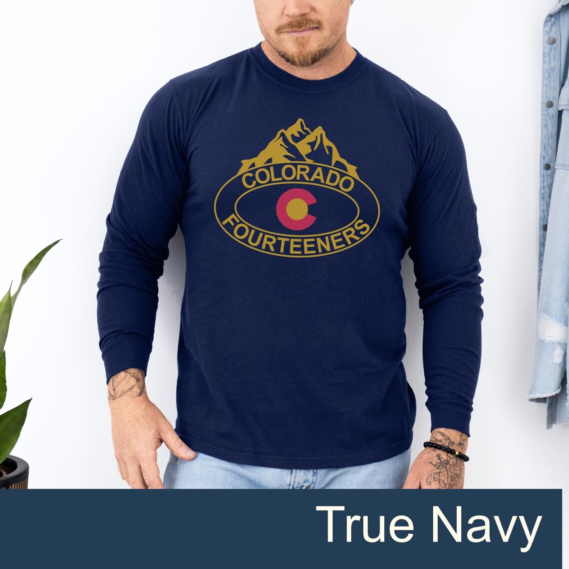 Colorado 14ers Checklist Long Sleeve Tee, Garment-dyed T Shirt ...