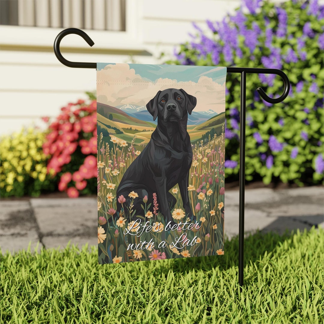 PERSONALIZED Labrador Retriever House or Garden Flag, Your Favorite ...