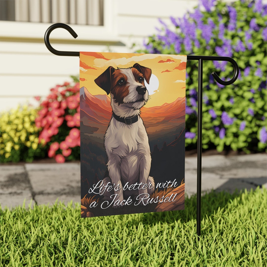 PERSONALIZED Jack Russell House or Garden Flag, Your Favorite Hiking ...