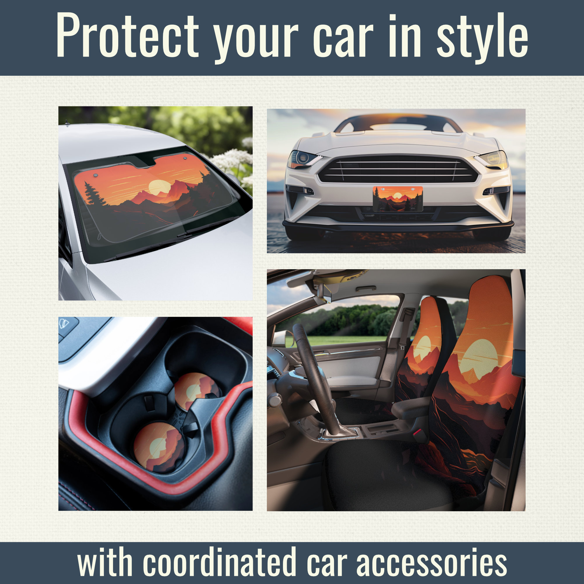 Tropical Paradise Car Sun Shades, Stay Cool and Protect Your Interior ...