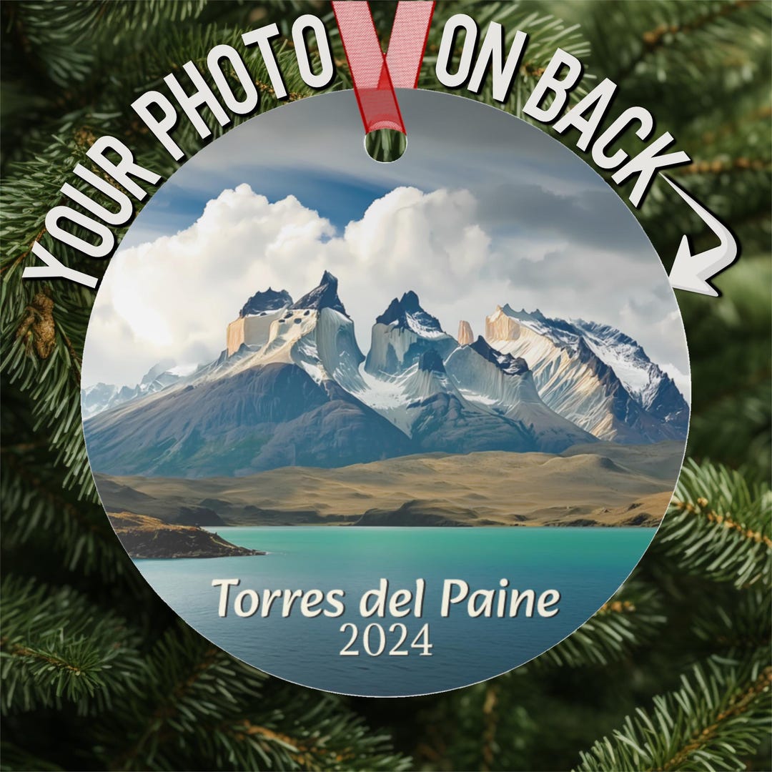 Custom Torres Del Paine National Park Christmas Ornament, Personalized ...