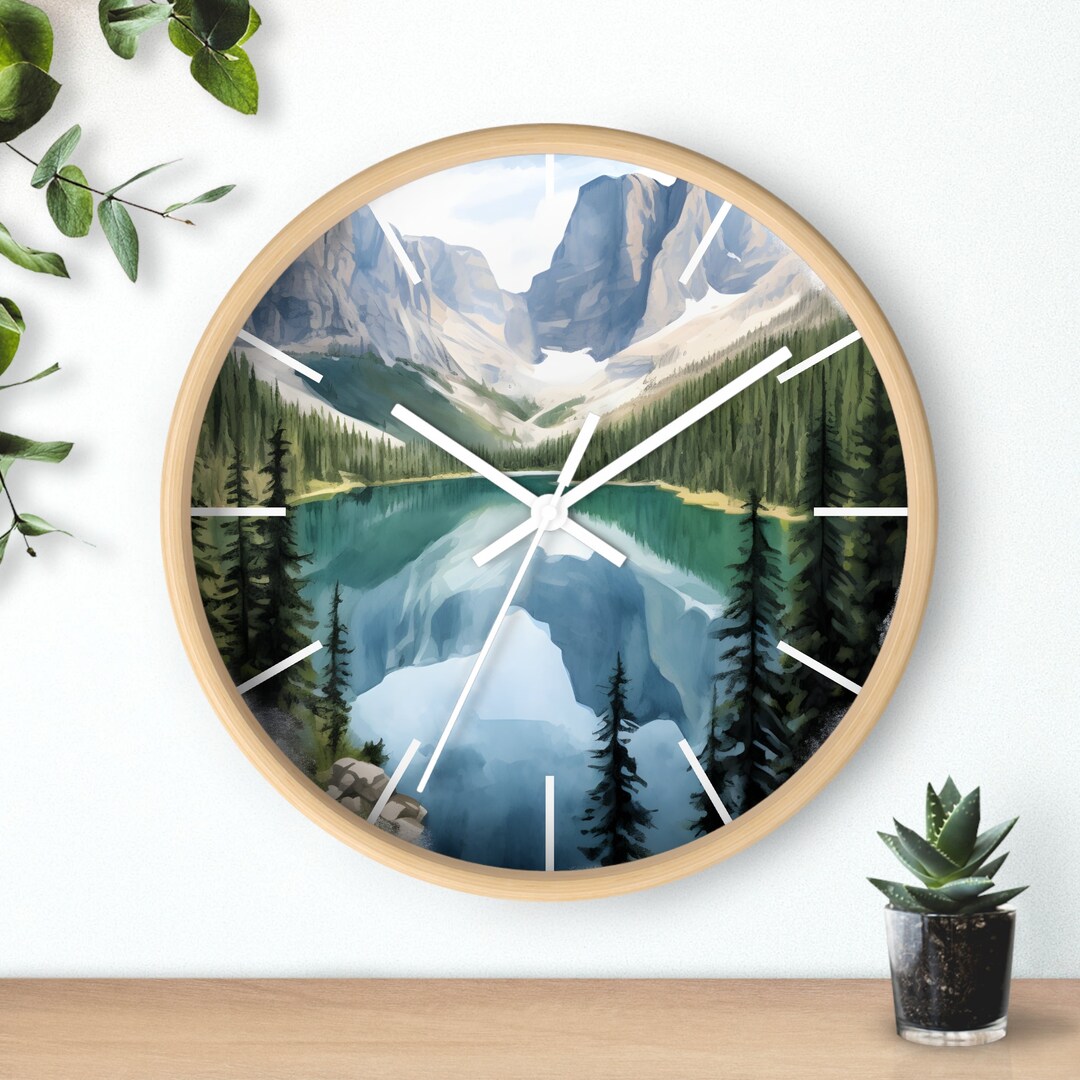 Yoho National Park Clock. Canadian National Park Series, Wooden Wall ...