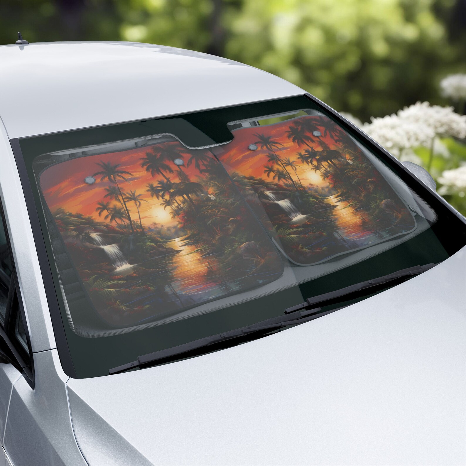 Tropical Paradise Car Sun Shades, Stay Cool and Protect Your Interior ...
