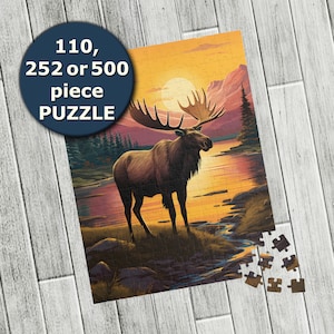 Moose Puzzle - Etsy