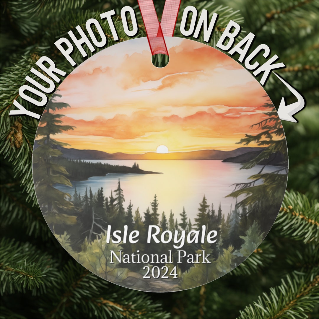 Custom Isle Royale National Park Ornament, Personalized Photo on ...