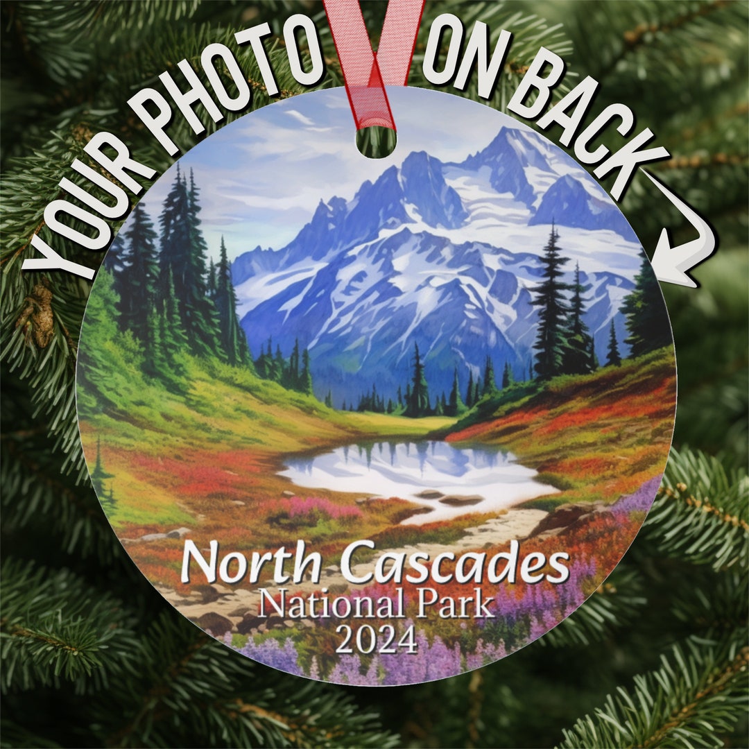 Custom North Cascades National Park Ornament, Personalized Photo on ...