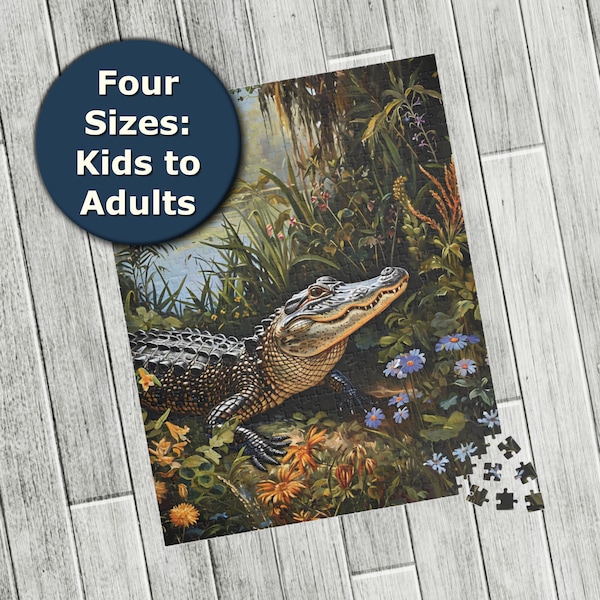 Alligator Puzzle - Etsy