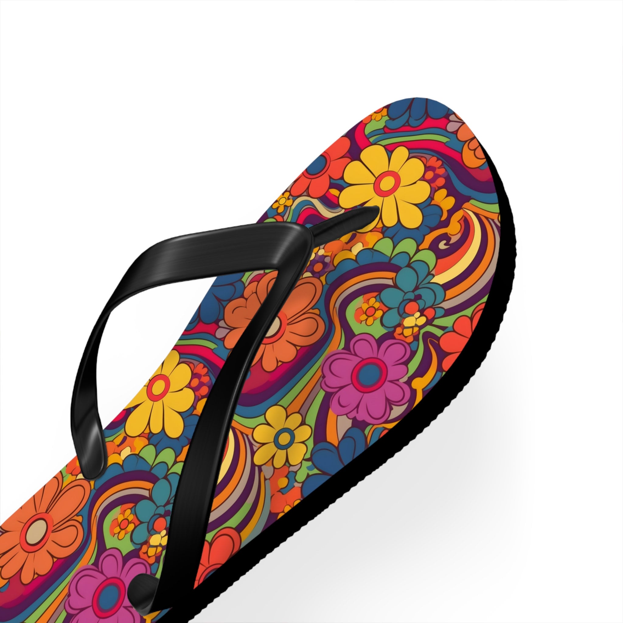 70s Retro Flip Flops Groovy Summer Sandals for the Beach - Etsy