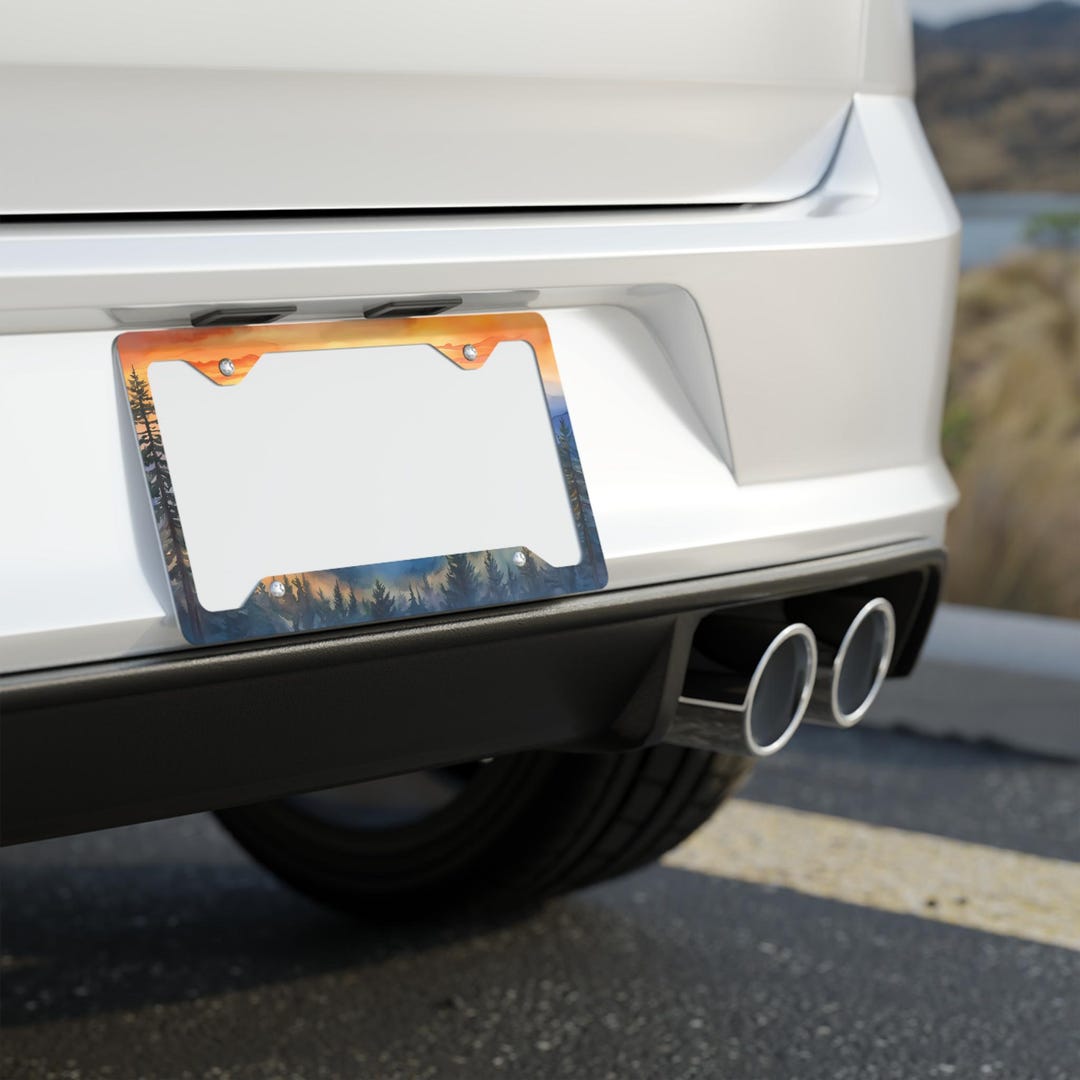 Blue Ridge Mountains License Plate Frame, Sunrise Appalachian Car ...