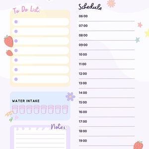 Cute Printable Student Daily Planner for Gratitude | Digital Organizer ...