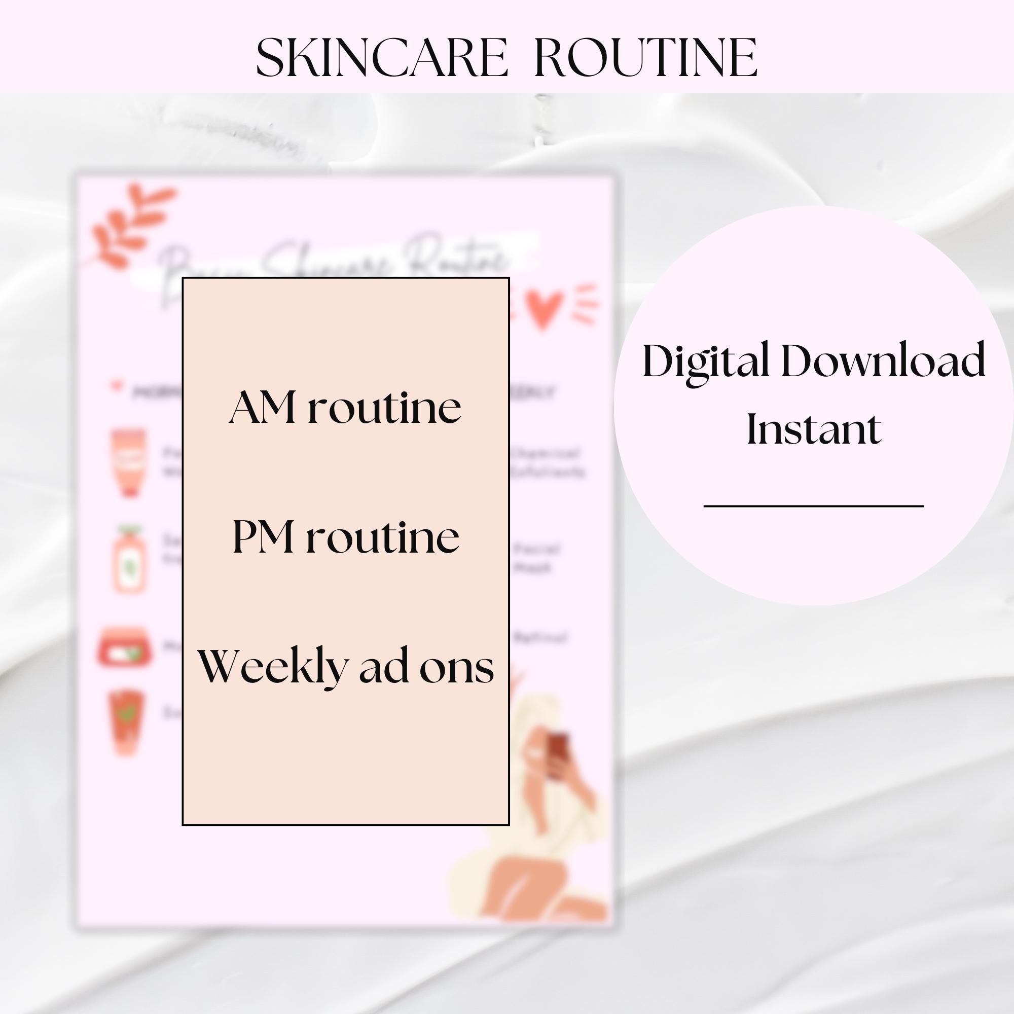Printable Skincare Routine | Skincare for Tween | Teen Skincare Routine ...
