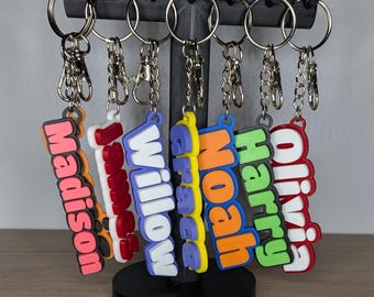 Personalised Name Key Ring - Etsy Canada
