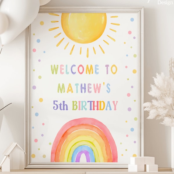 Rainbow Welcome - Etsy