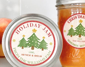 Christmas Jar Stickers Template Christmas Canning Jar Labels Christmas ...
