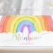 Editable Rainbow Food Label Tent Card Rainbow Name Tag Rainbow Place ...