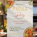 Paella Invitation Paella Party Invitation Paella Party Invite Spanish ...