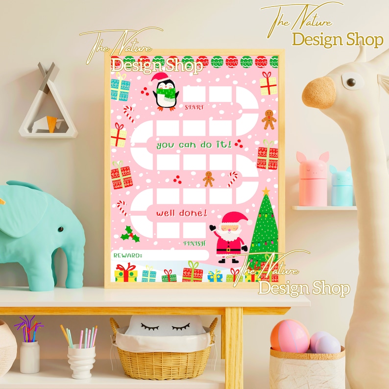 Christmas Reward Chart for Kids Christmas Routine Chart Kids Chore ...