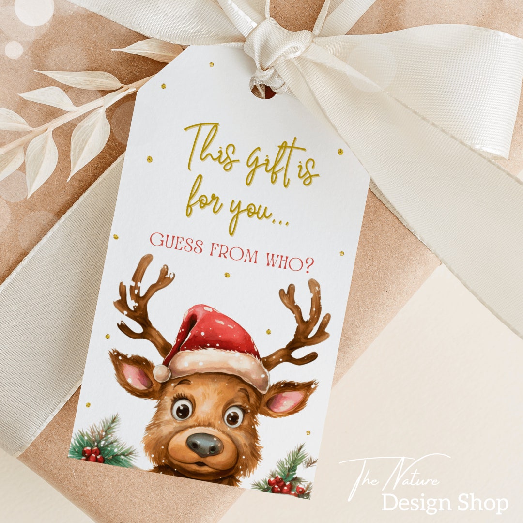 Secret Santa Gift Tags Secret Santa Gift Basket Secret Santa Printable ...