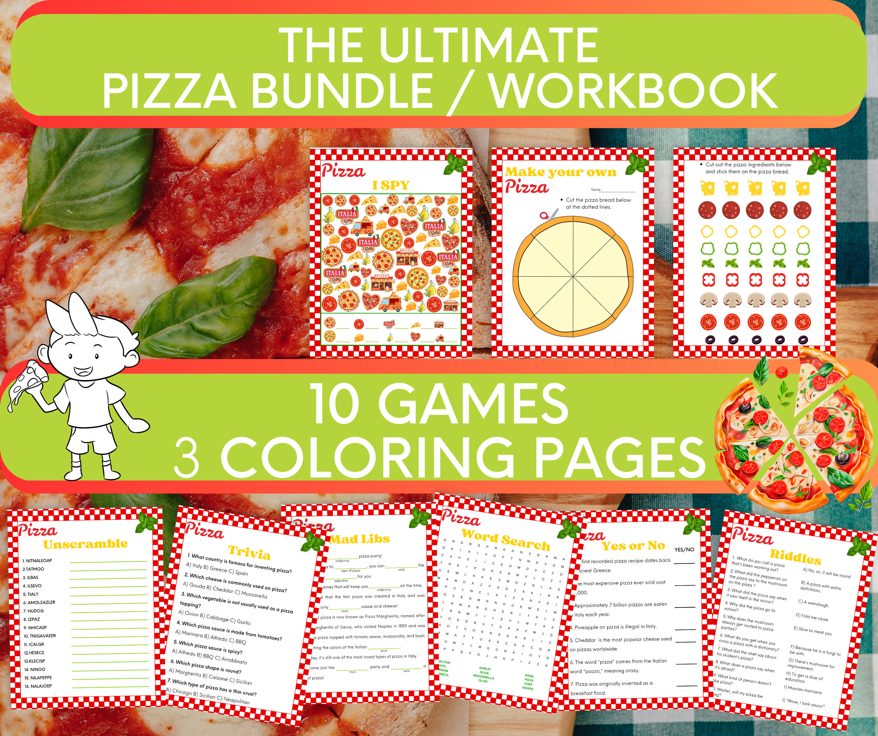 Pizza Game Pizza Birthday Party Pizza Games Kids Birthday Games Pizza ...