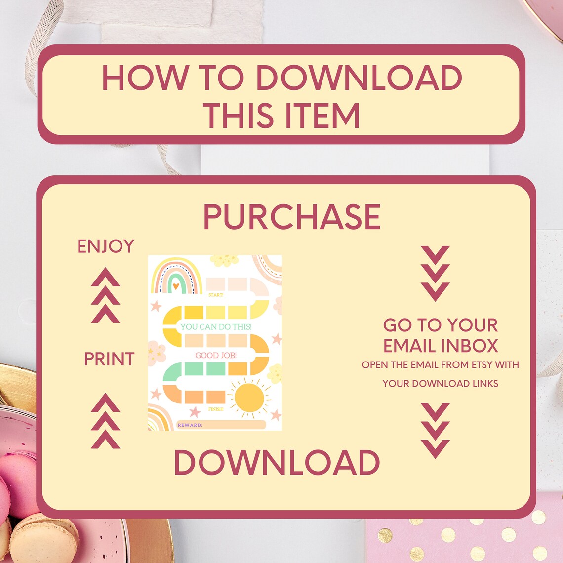 Boho Rainbow Reward Chart for Kids Daily Routine Chart Kids Chore Chart ...